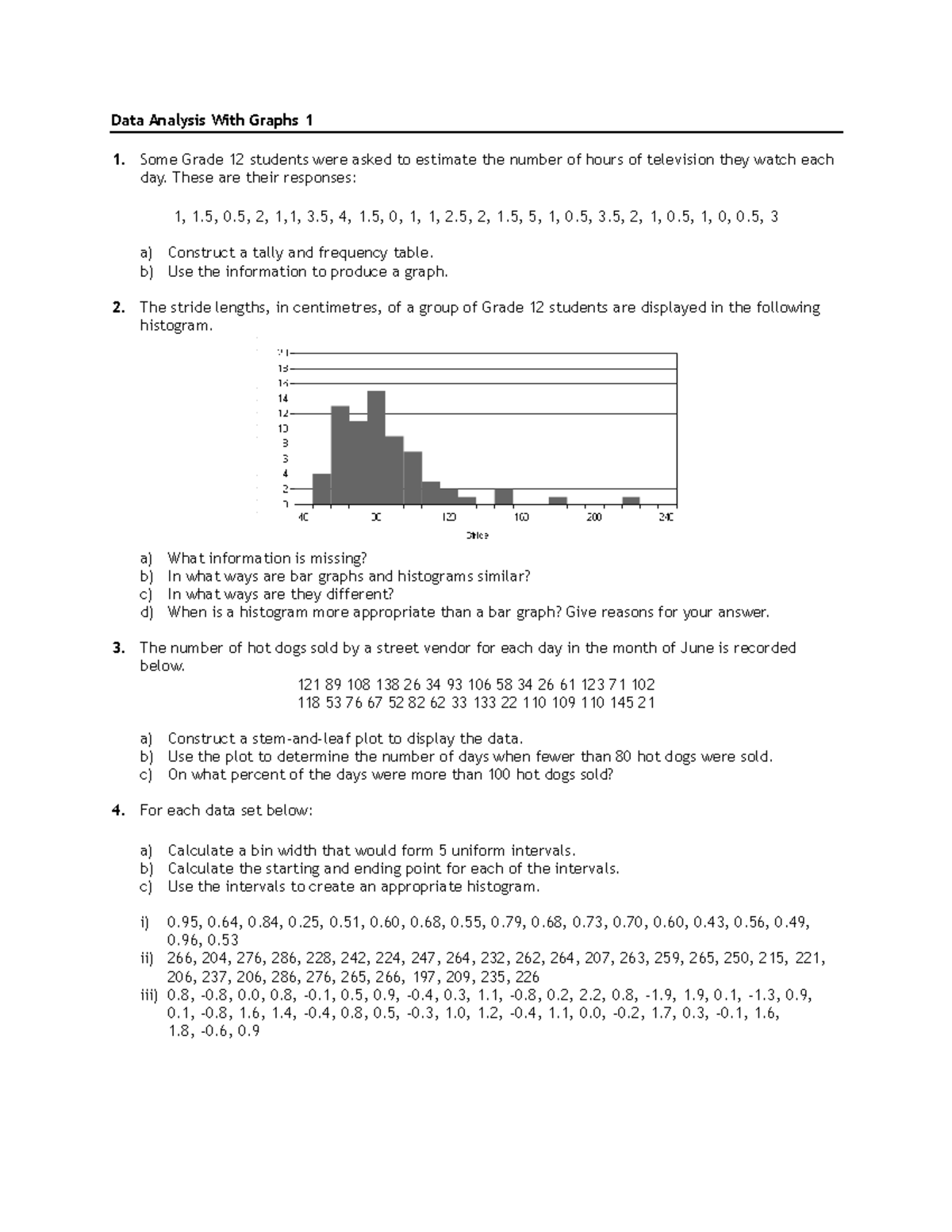Data Analysis With Graphs - Studocu