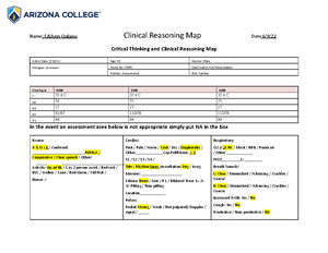 Critical Thinking Map Adult Health-2 - Critical Thinking and Clinical ...