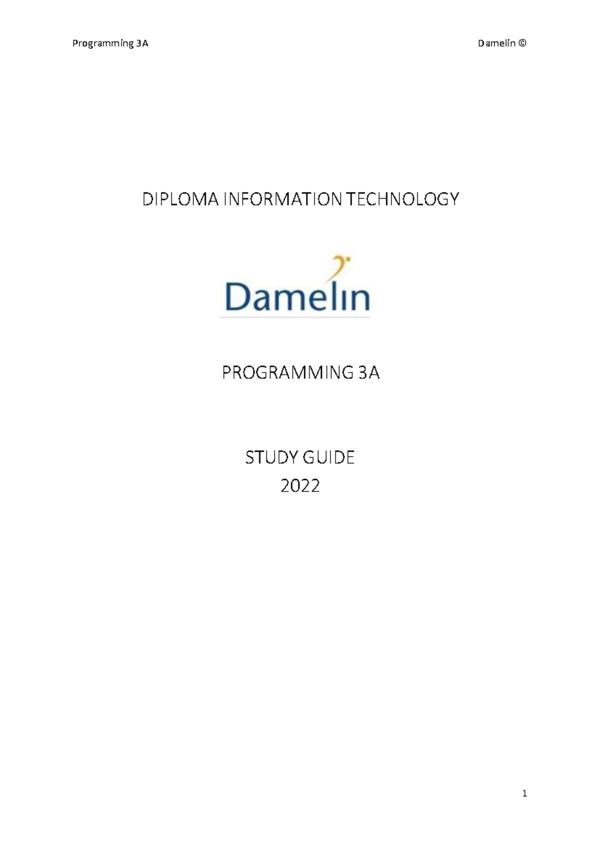 22 HE FT DP IT PRG310 Y3 SG - DIPLOMA INFORMATION TECHNOLOGY ...