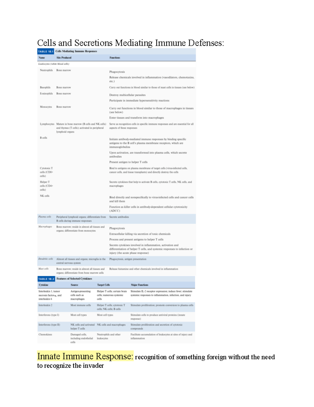 The immune system - Vander's Human Physiology: the Mechanisms of Body ...