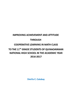 Activity 1 Introduction TO Teaching Internship 1 - Activity 1 ...