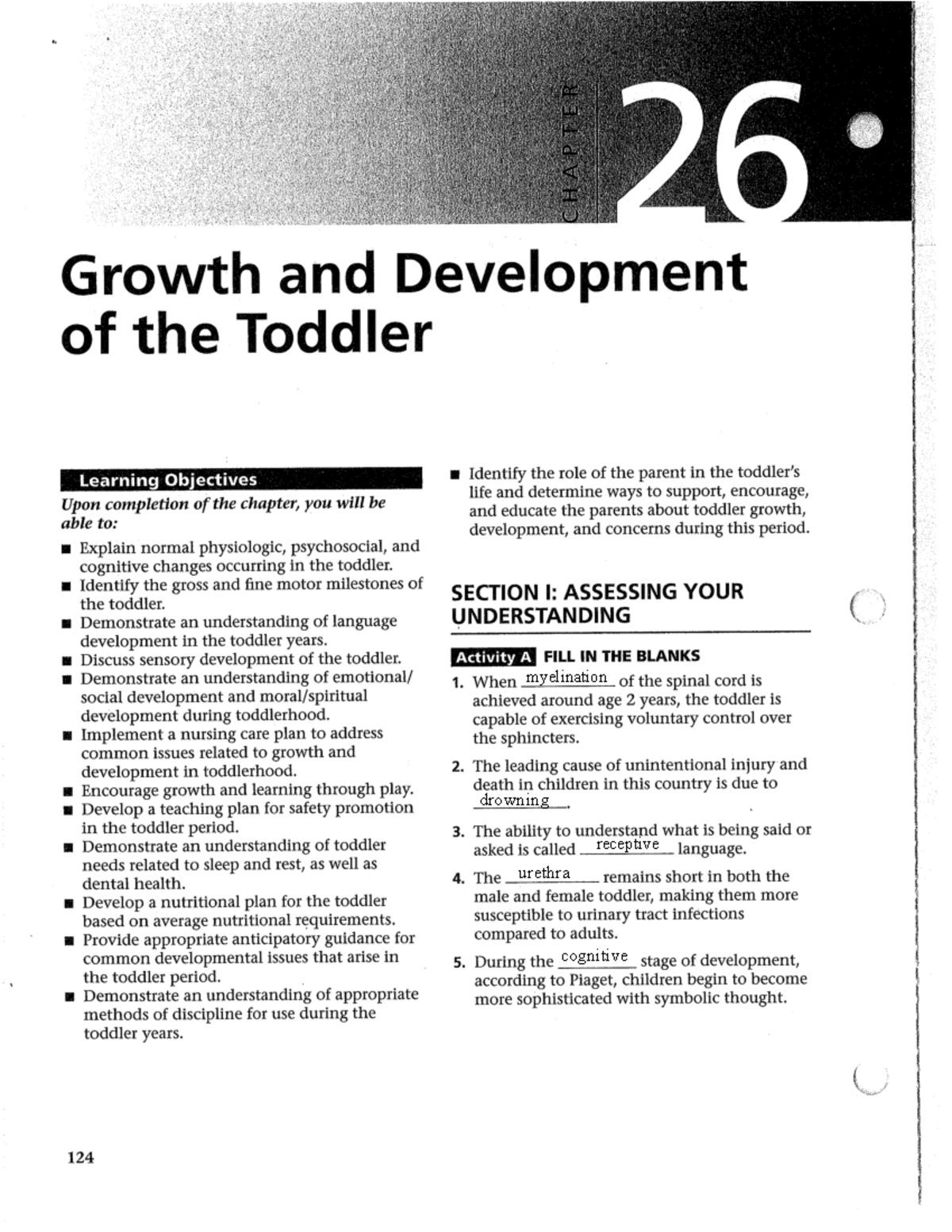 Growth and Development Toddler Study Guide - NUR 3985 - Studocu