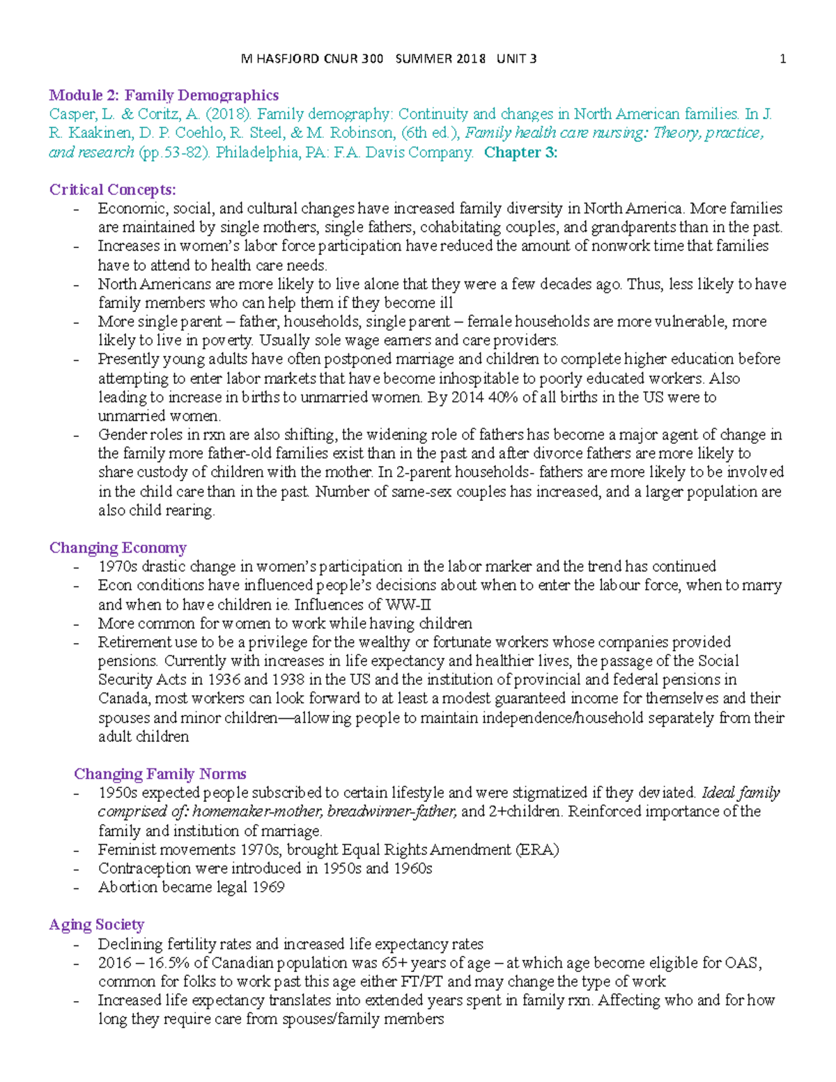 Unit 2 Family Demographics Diversity - Module 2: Family Demographics ...