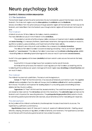 Chapter 1 and 2 summary - Fundamentals of Human Neuropsychology ...
