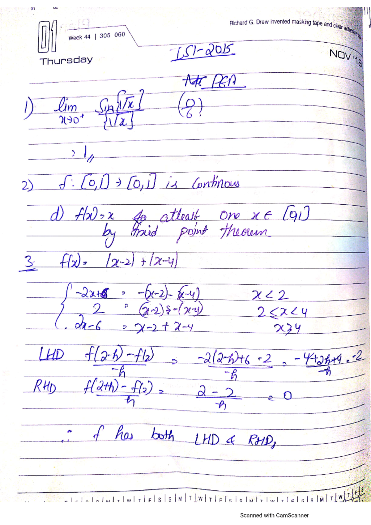 ISI-2015 - Solutions to ISI MSQE Question Papers - Economics - Studocu