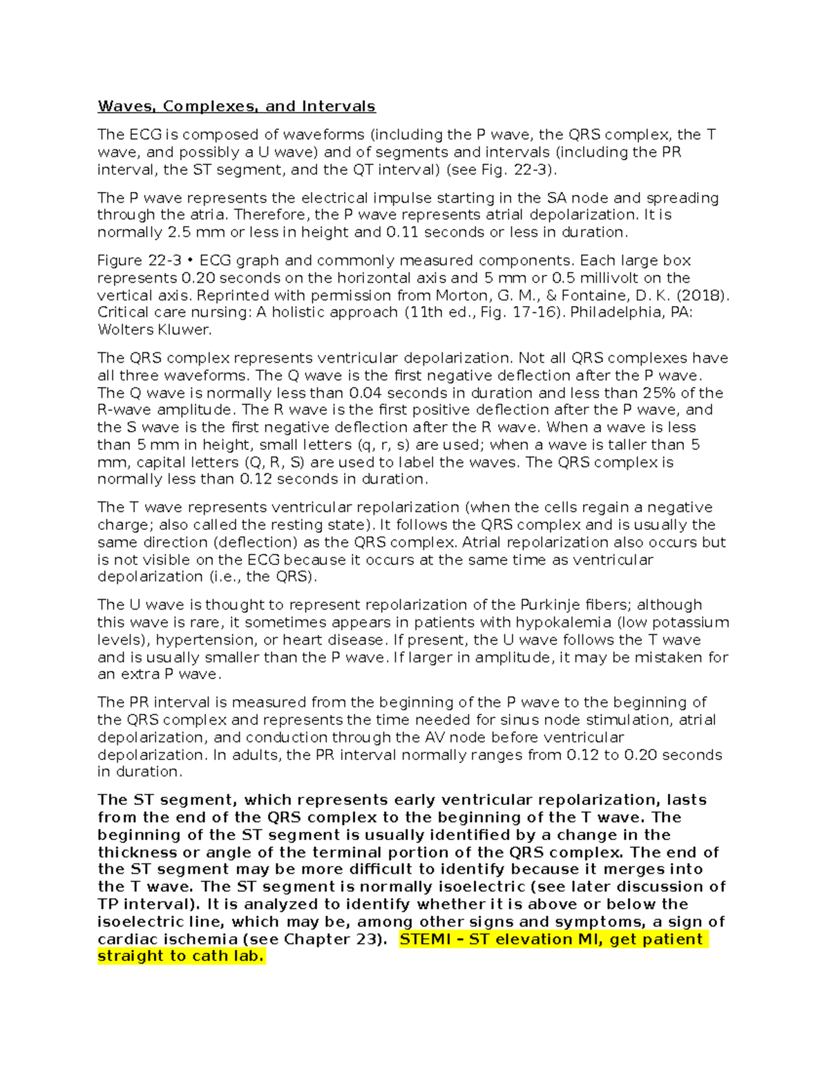 Unit 2 Study Guide - Cardiovascular, EKG readings and heart blocks ...