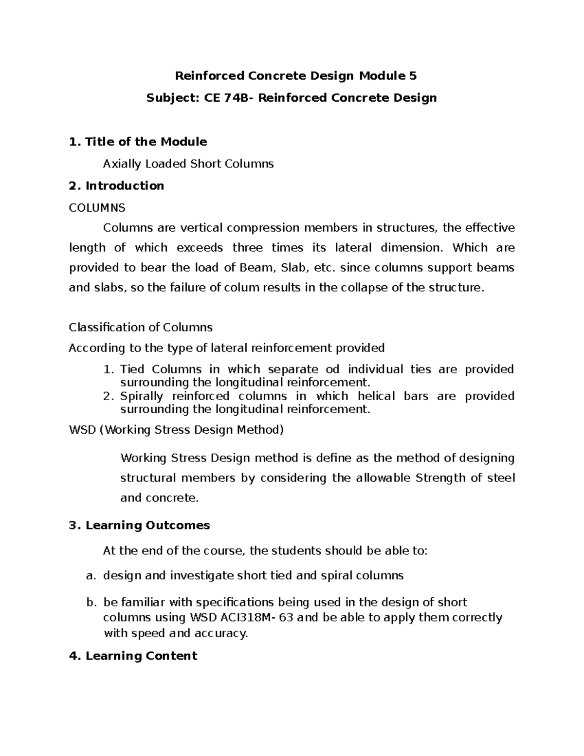 RC2 Module-5-REQ - rc2 tied column - Reinforced Concrete Design Module ...