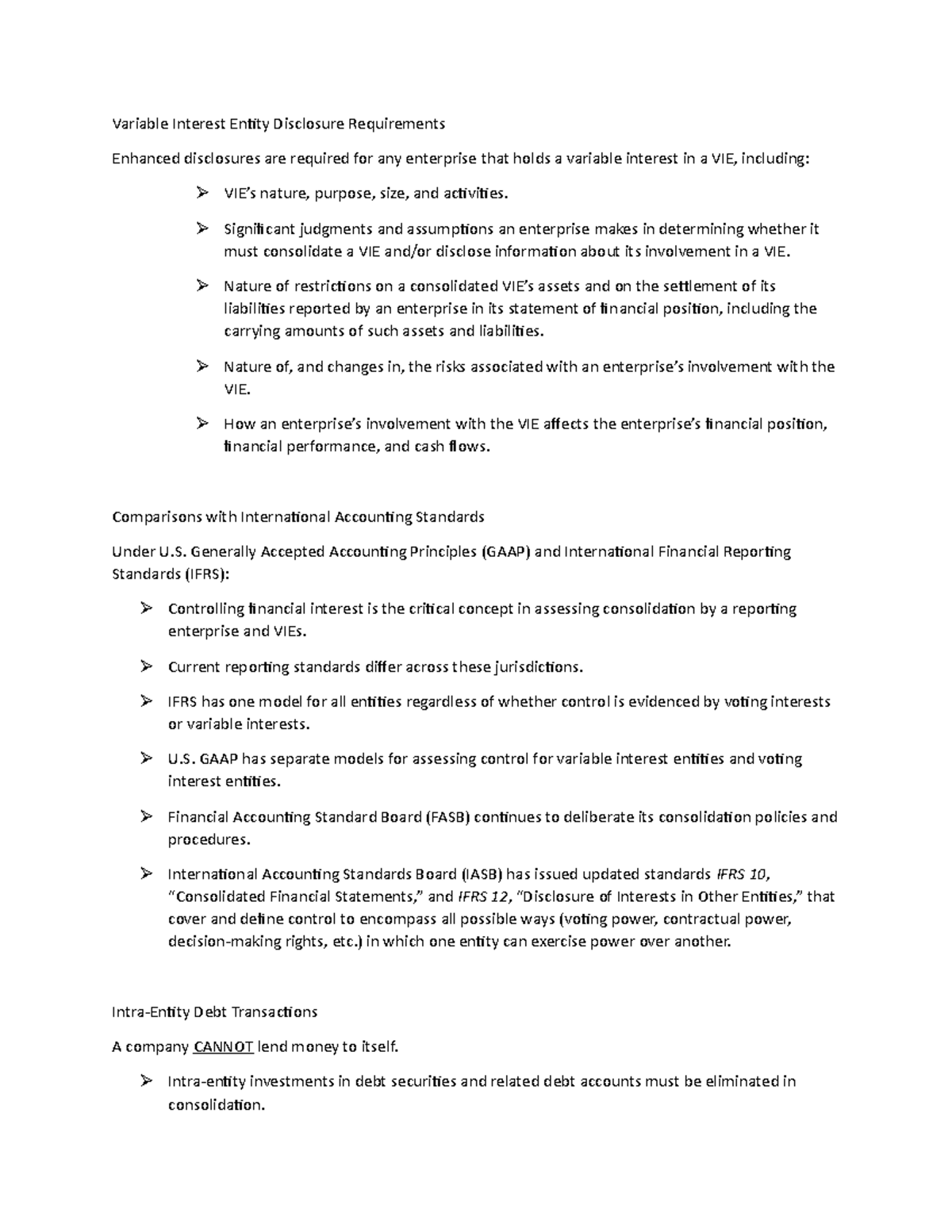 Lecture Notes 6 e - Variable Interest Entity Disclosure Requirements ...