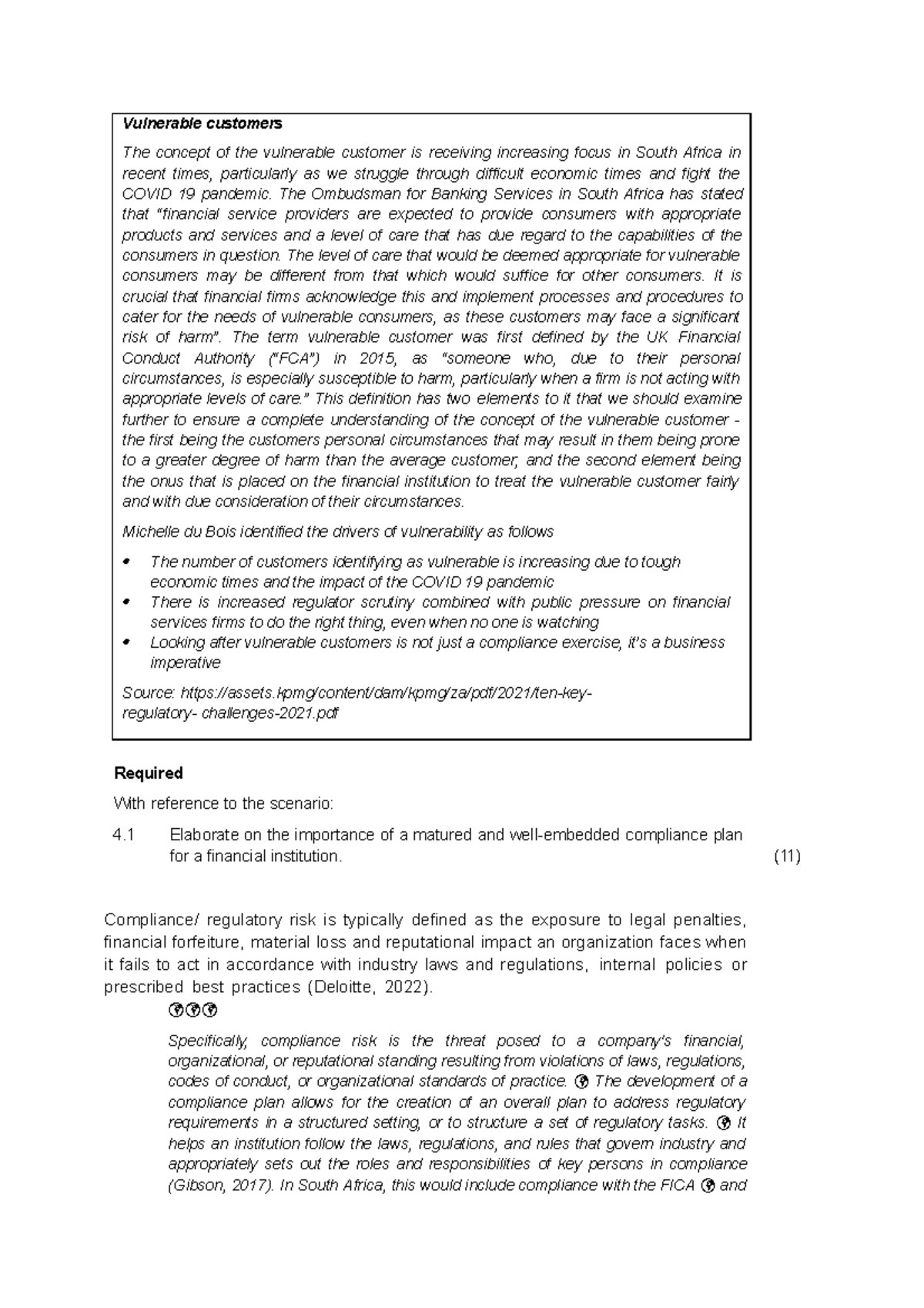 Vulnerable customers Plans - Vulnerable customers The concept of the ...