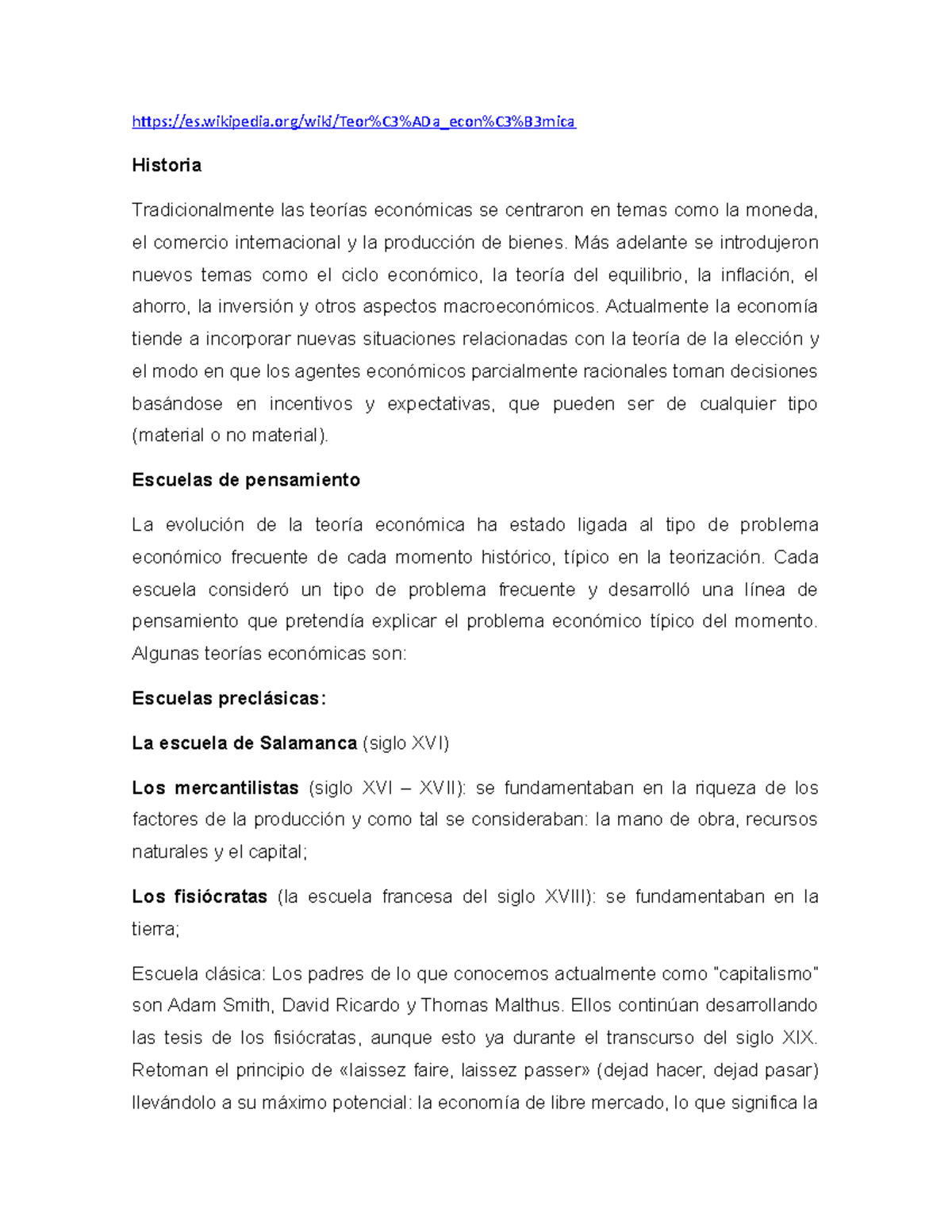 Teorias Economicas - es.wikipedia/wiki/Teor%C3%ADa_econ%C3%B3mica ...