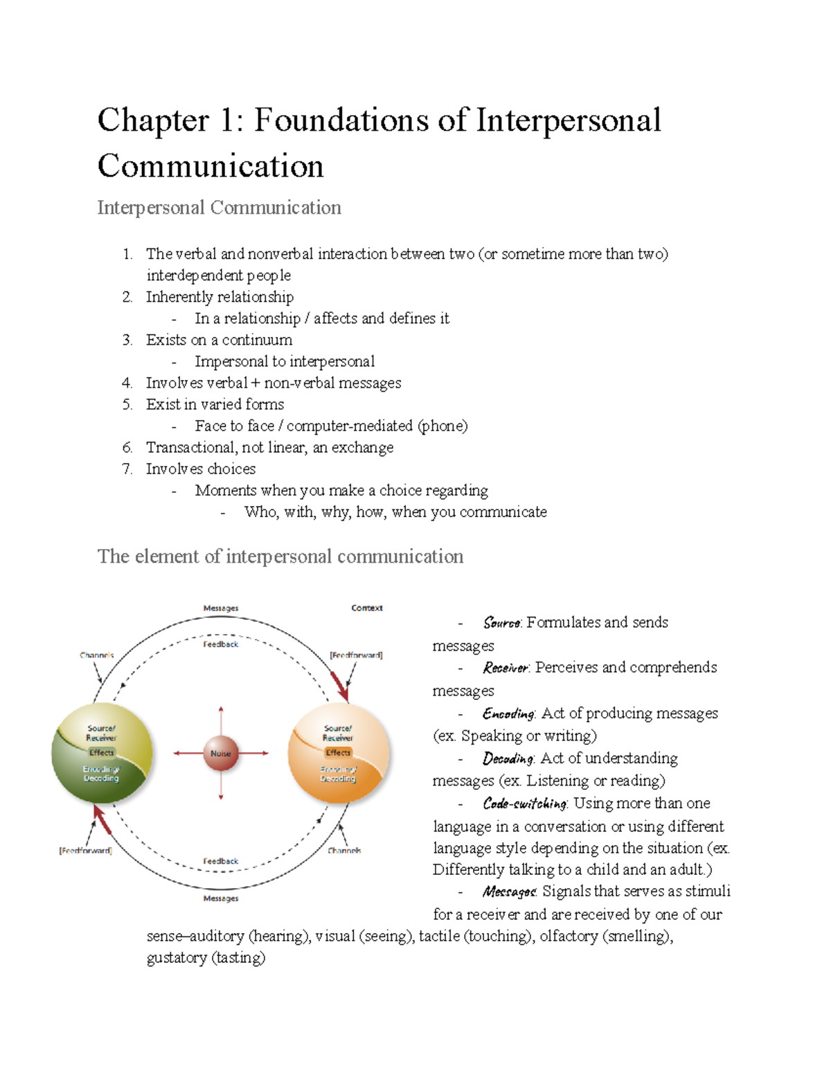 1. Relationship Psych - Chapter 1: Foundations of Interpersonal ...