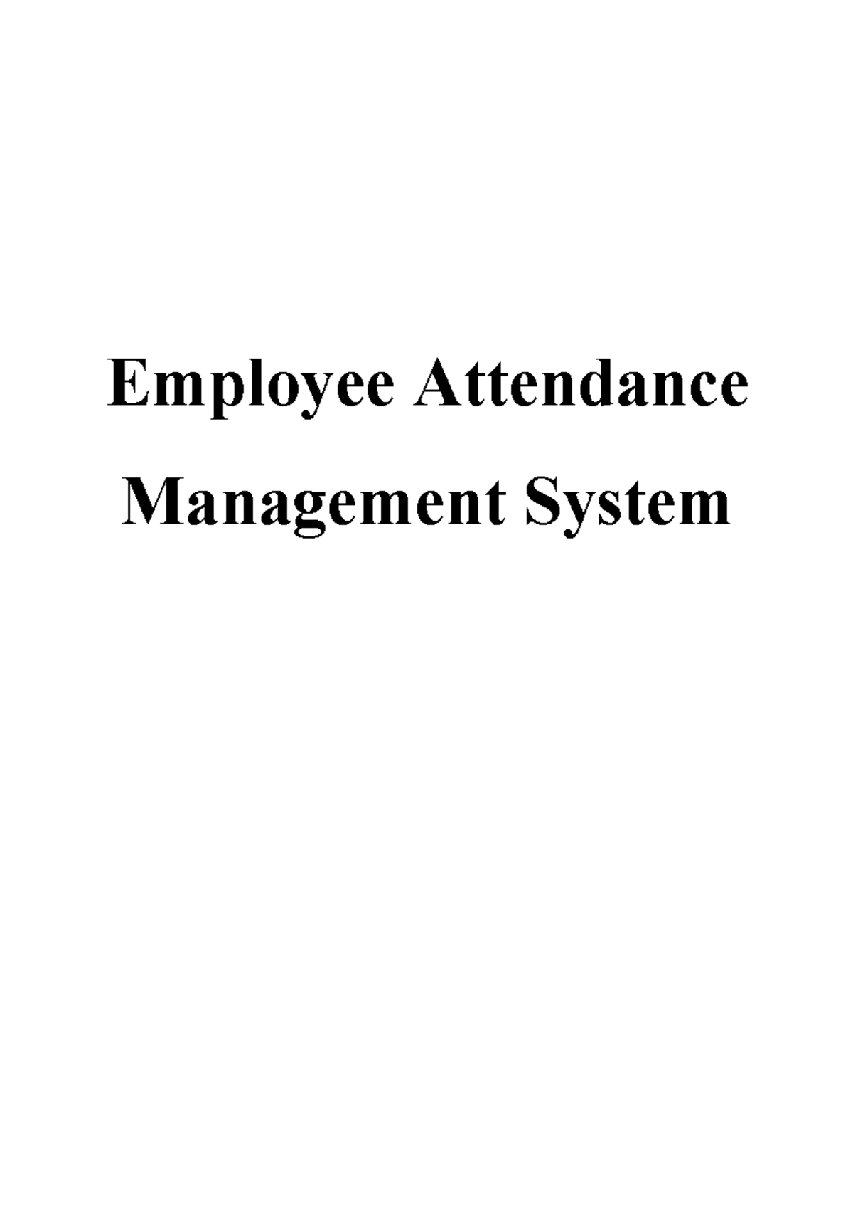 174457384-Employee-Attendance-Management-System - Employee Attendance ...