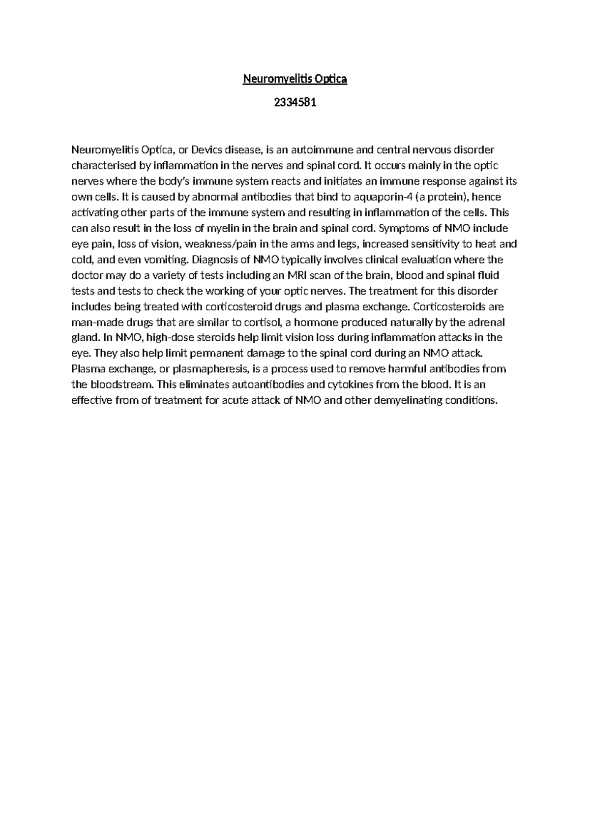 Neuromyelitis Optica - Neuromyelitis Optica 2334581 Neuromyelitis ...