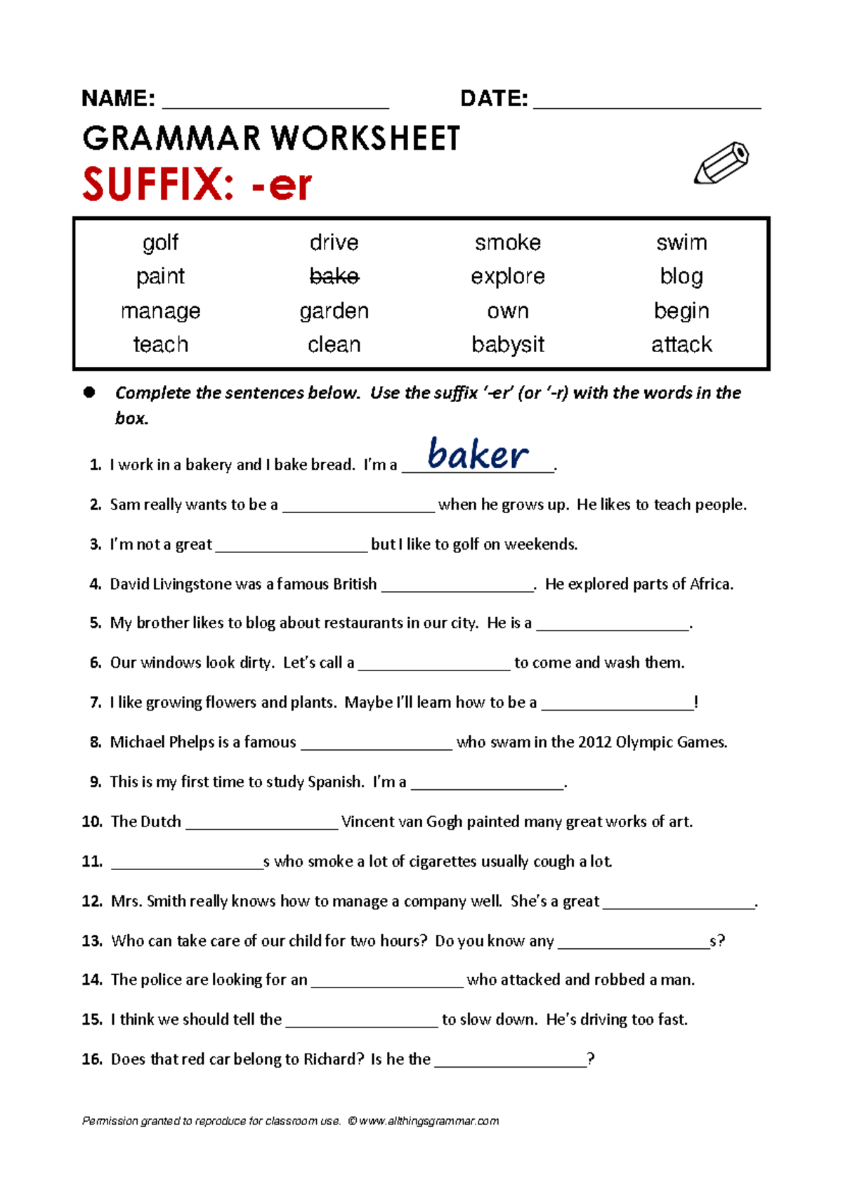 Atg worksheet suffix er - NAME: ________________________ DATE ...