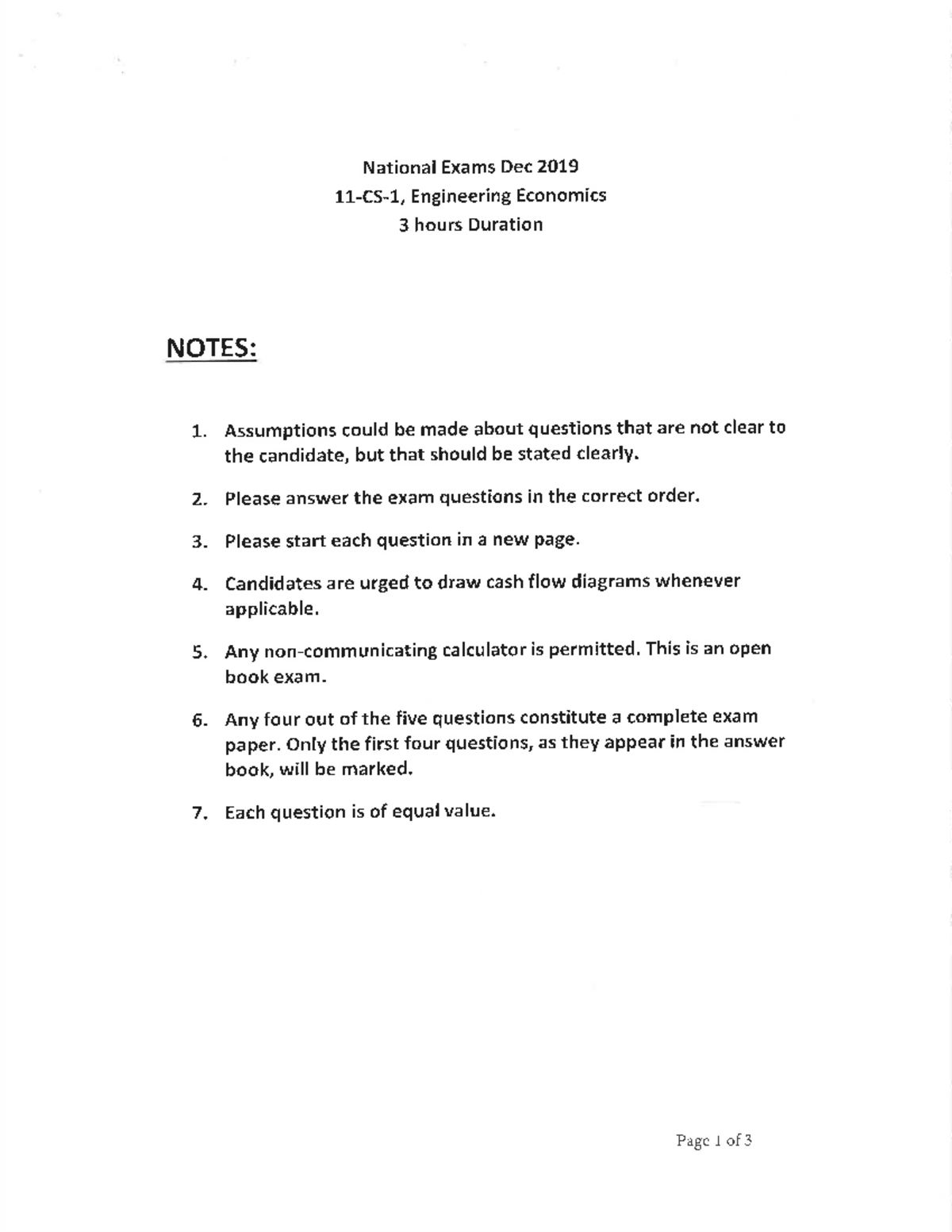 AE December 2019 11 CS 1 exam Peng - Engi 4102 - Studocu