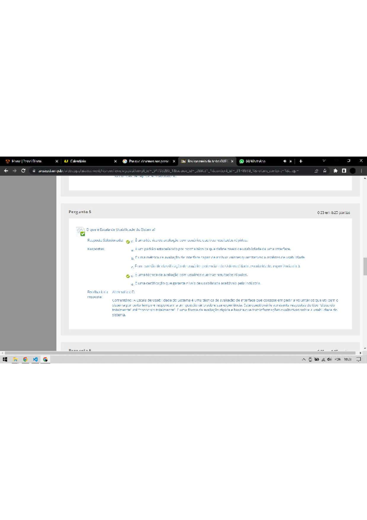 QUESTIONARIO PROJETO DE INTERFACE COM USUARIO - Projeto de Interface com o Usuário - Studocu