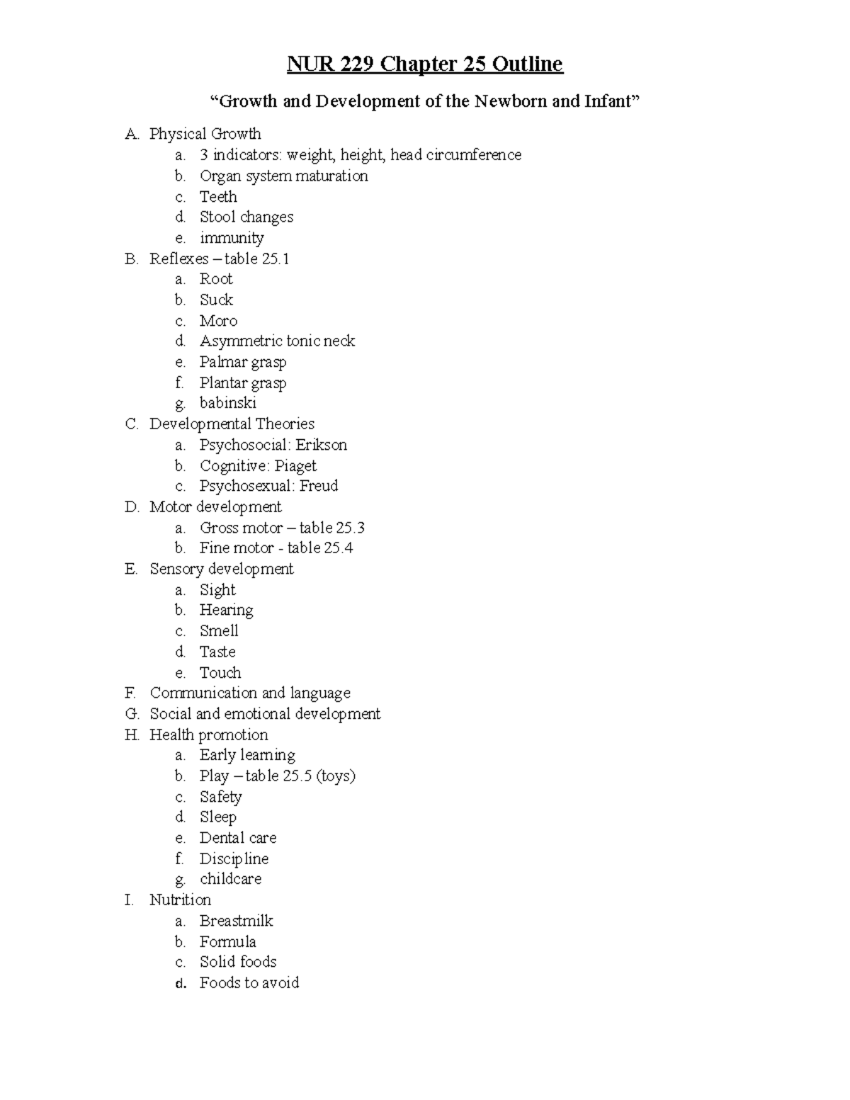 Chapter 25 Outline - maternal newborn ex study guide - NUR 229 Chapter ...