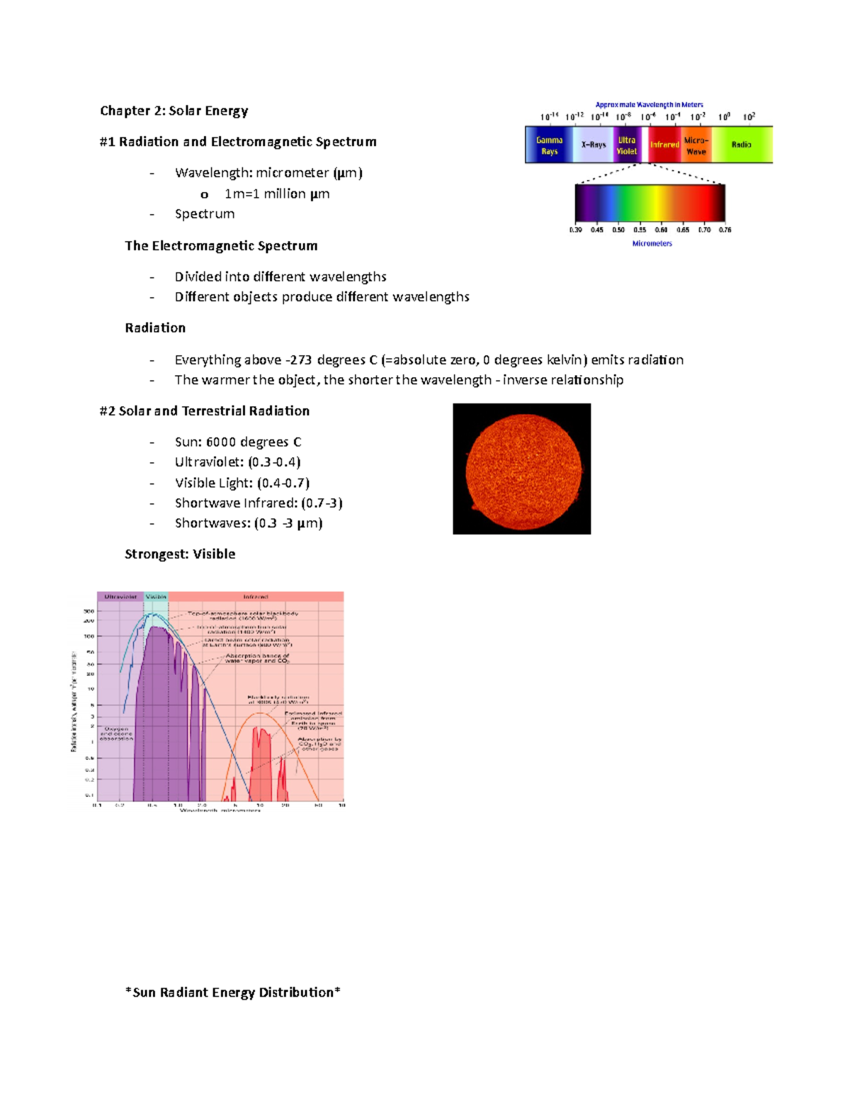 Chapter 2 Solar Energy - Chapter 2: Solar Energy #1 Radiation and ...