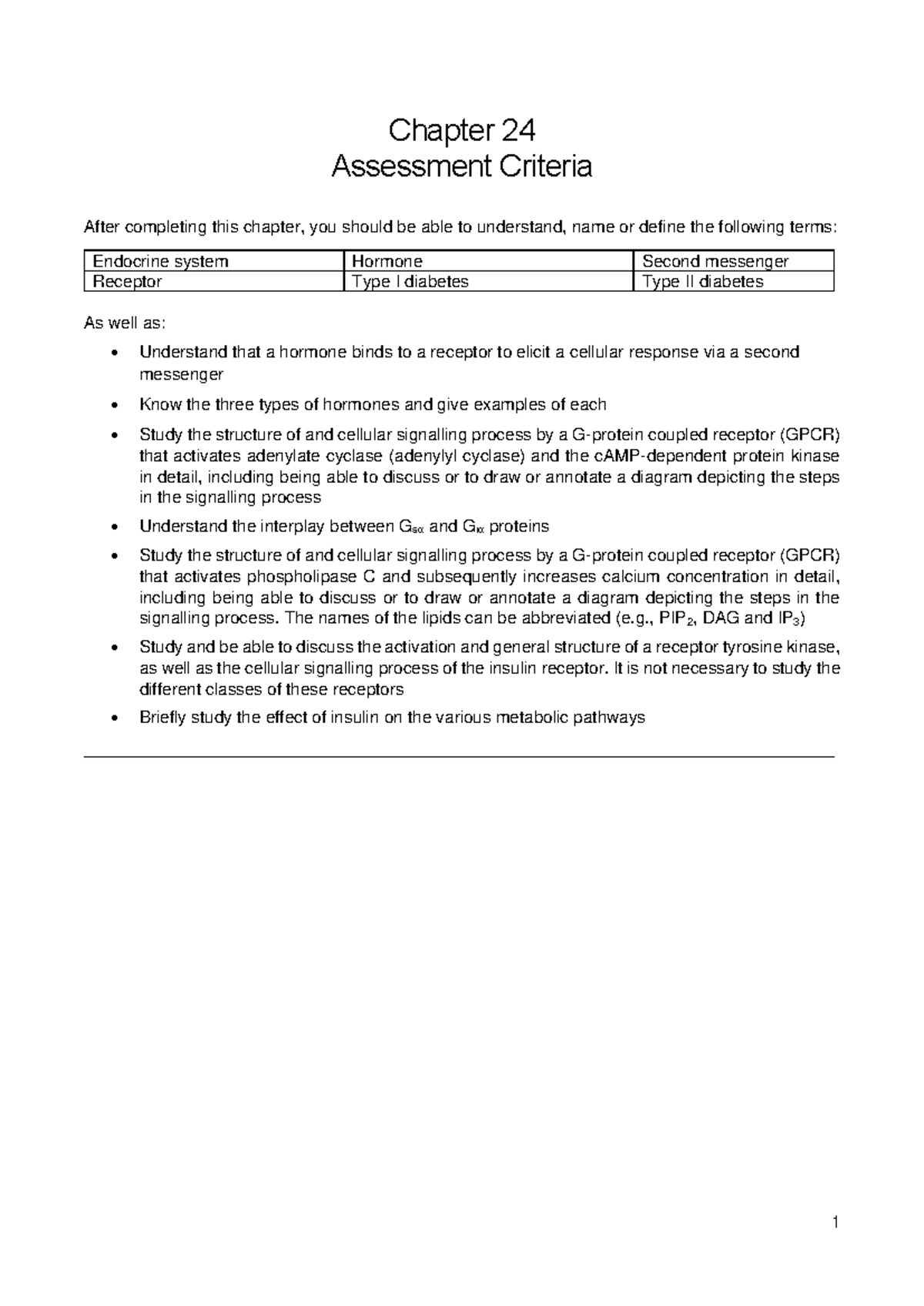 Chapter 24 Assessment criteria 2024 - 1 Chapter 24 Assessment Criteria ...