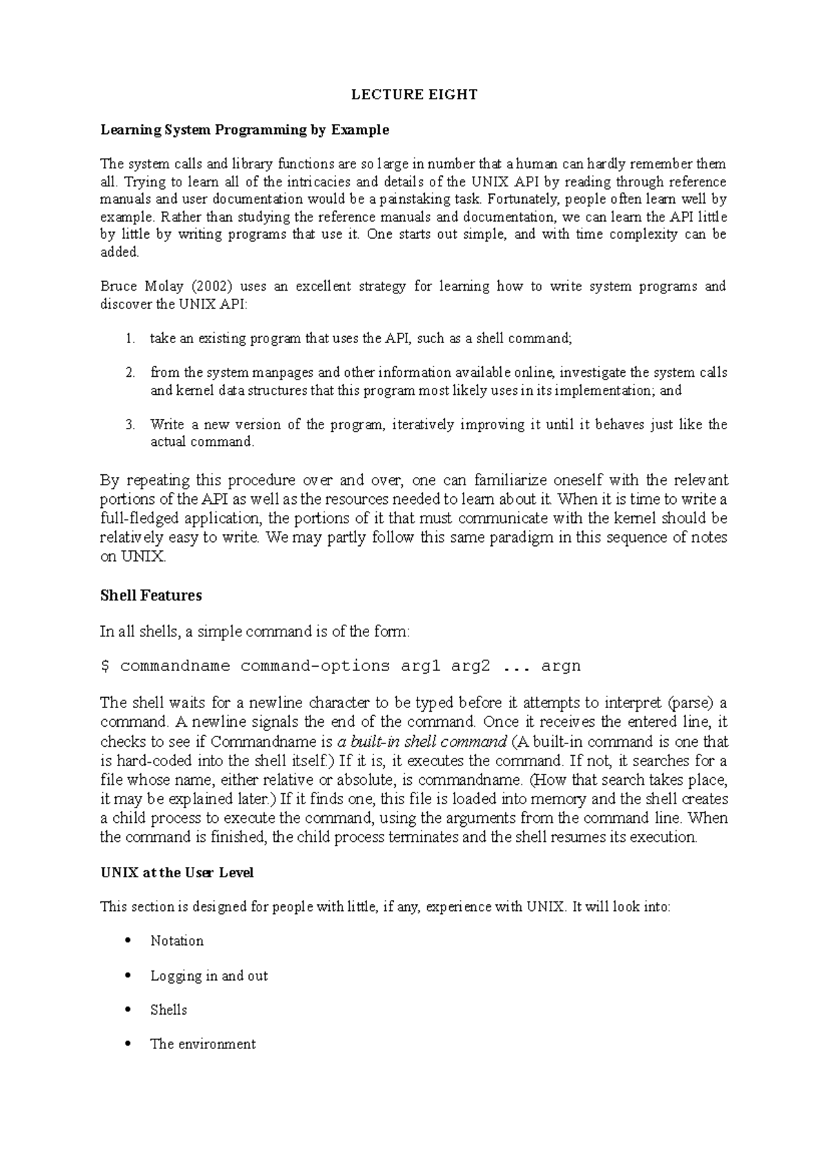 Lecture note on ubuntu - LECTURE EIGHT Learning System Programming by ...