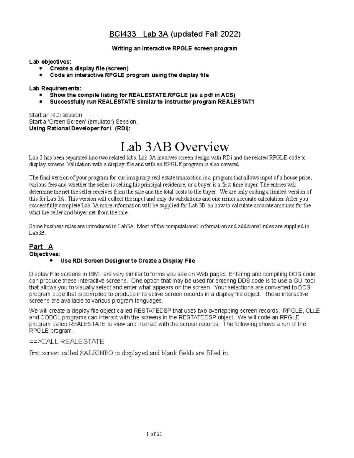 Lab3afa2022 This Is Lab Of Bci433 And Helpfull To Determine The Question Handout Assignmnet