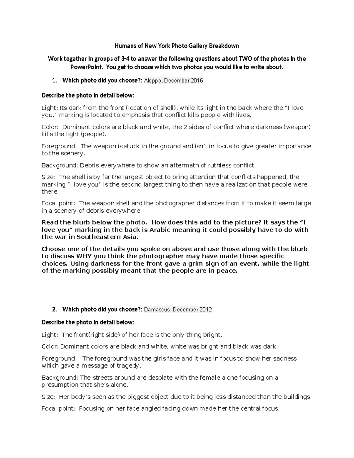 PhotoS gallery s - Humans of New York Photo Gallery Breakdown Work ...