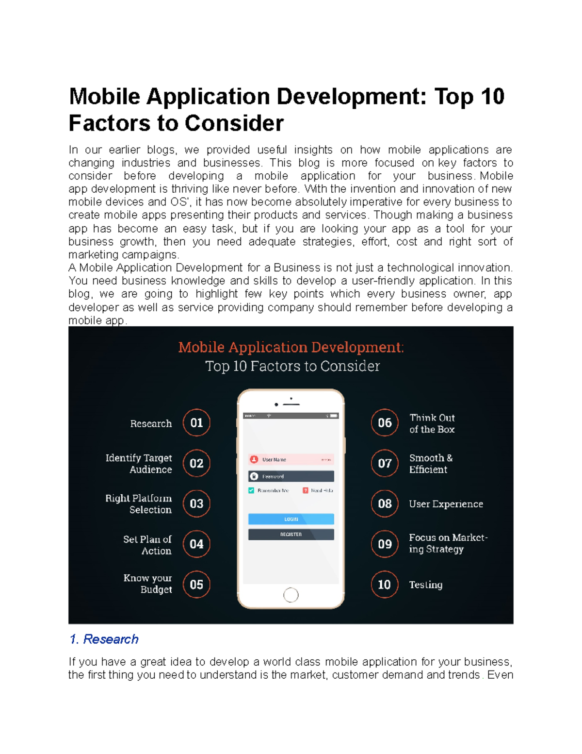 Mobile Application Development Factors - Mobile Application Development ...