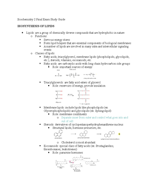Biochem 2 exam 2 outline - Bioenergetics and Rxns Life and Chemical ...