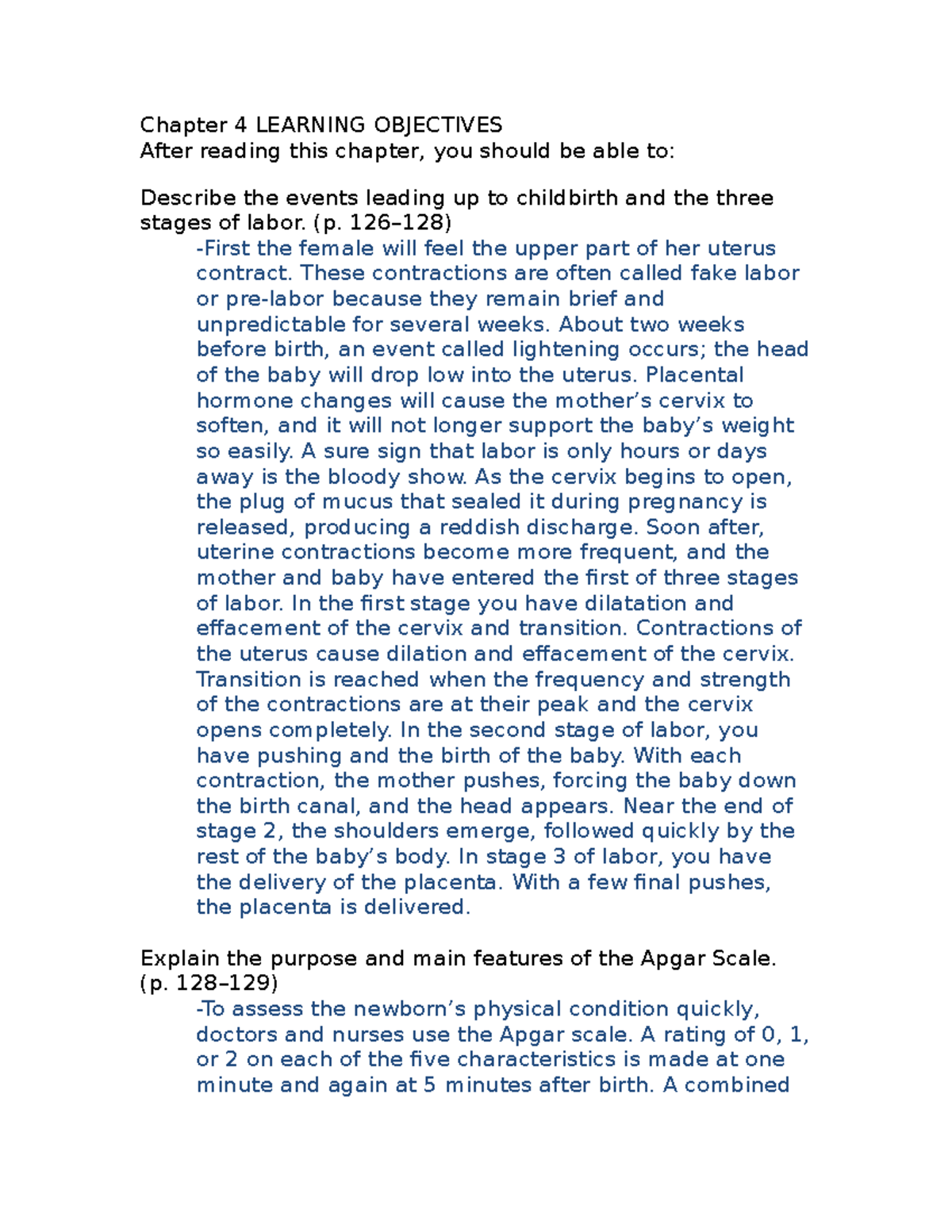 Chapter 4 Learning Objectives - Chapter 4 LEARNING OBJECTIVES After ...