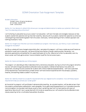 D094 Task 1 Westmoreland Heather - DPM2: Historical & Cultural ...