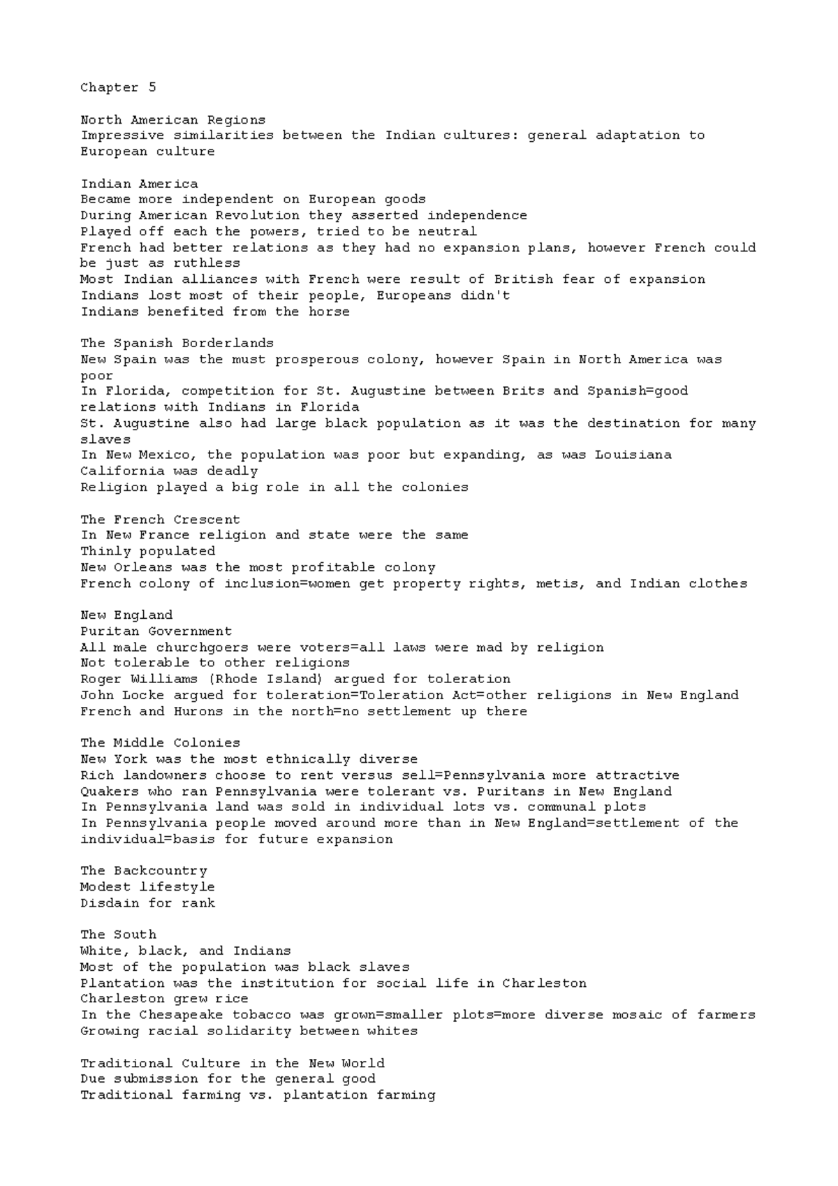 Chapter 5 - Chapter 5 North American Regions Impressive similarities ...