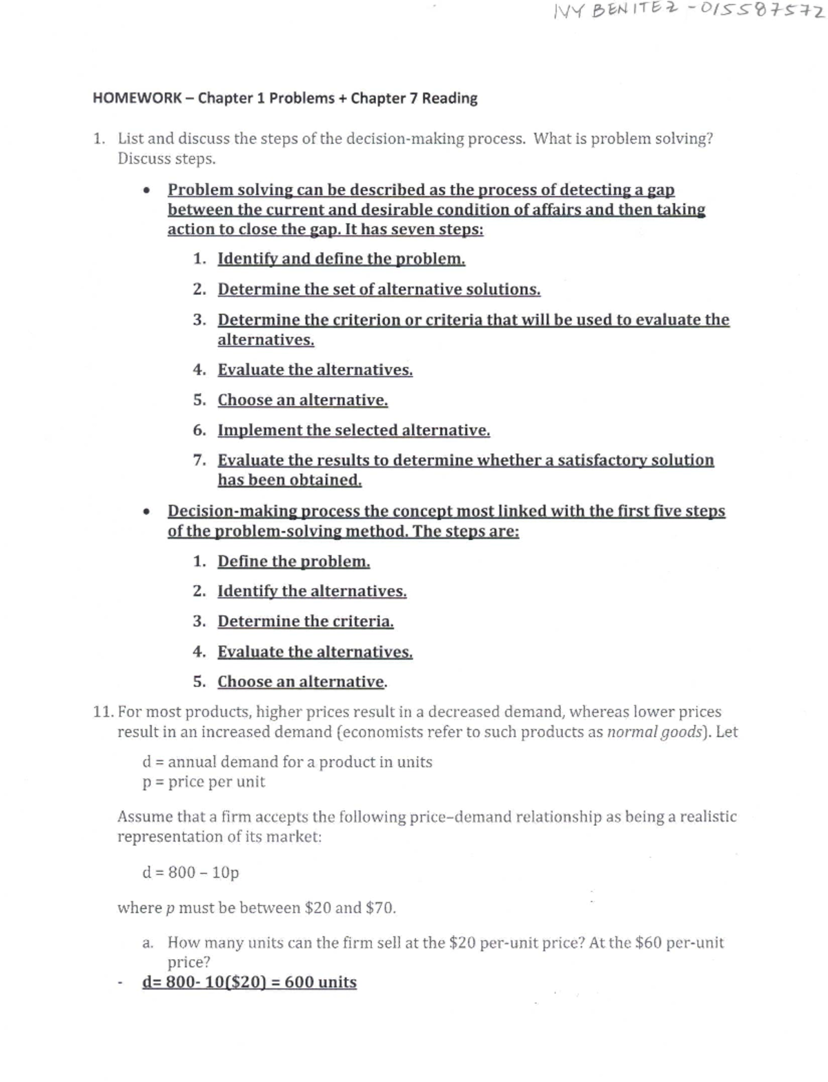 CH1 HW Complete - CH1 HW - BUS2 190 - Studocu
