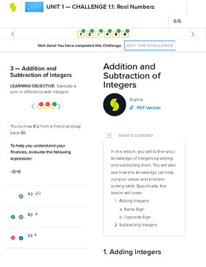 Introduction to College Mathematics Sophia Learning - 5 — Exponents ...