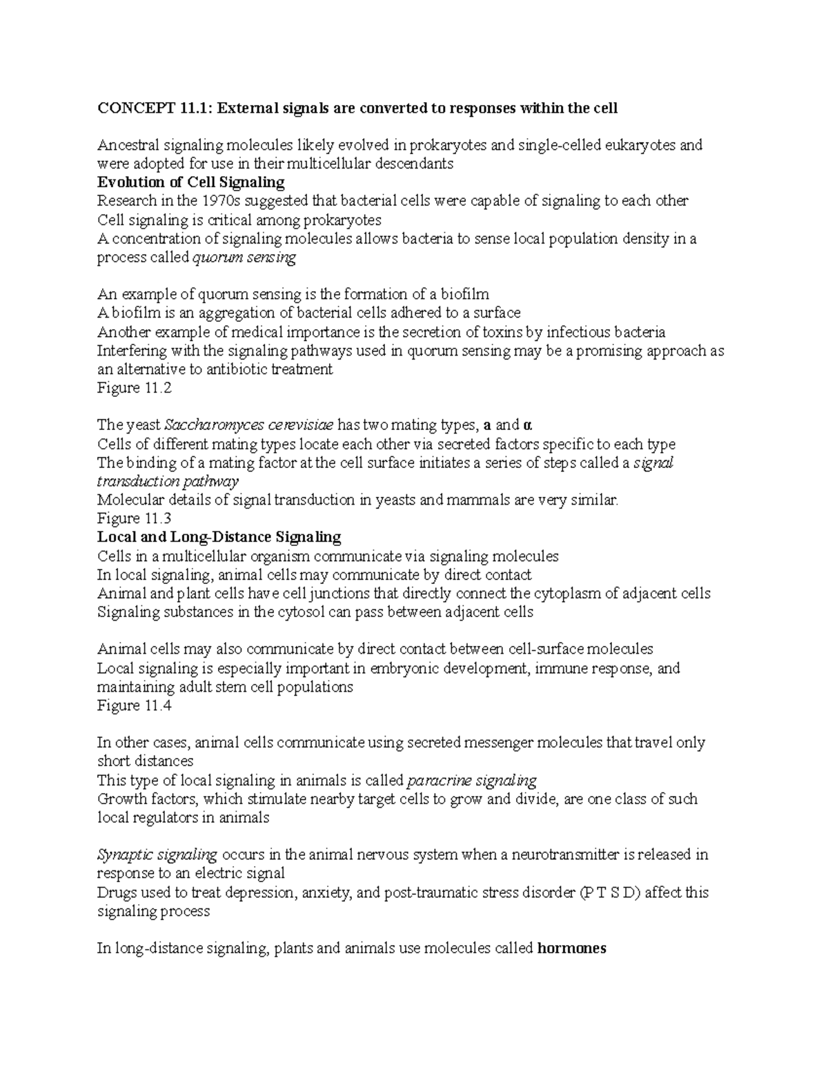 Concept 11 - Lecture of chapter 11 in the Campbell Biology textbook ...