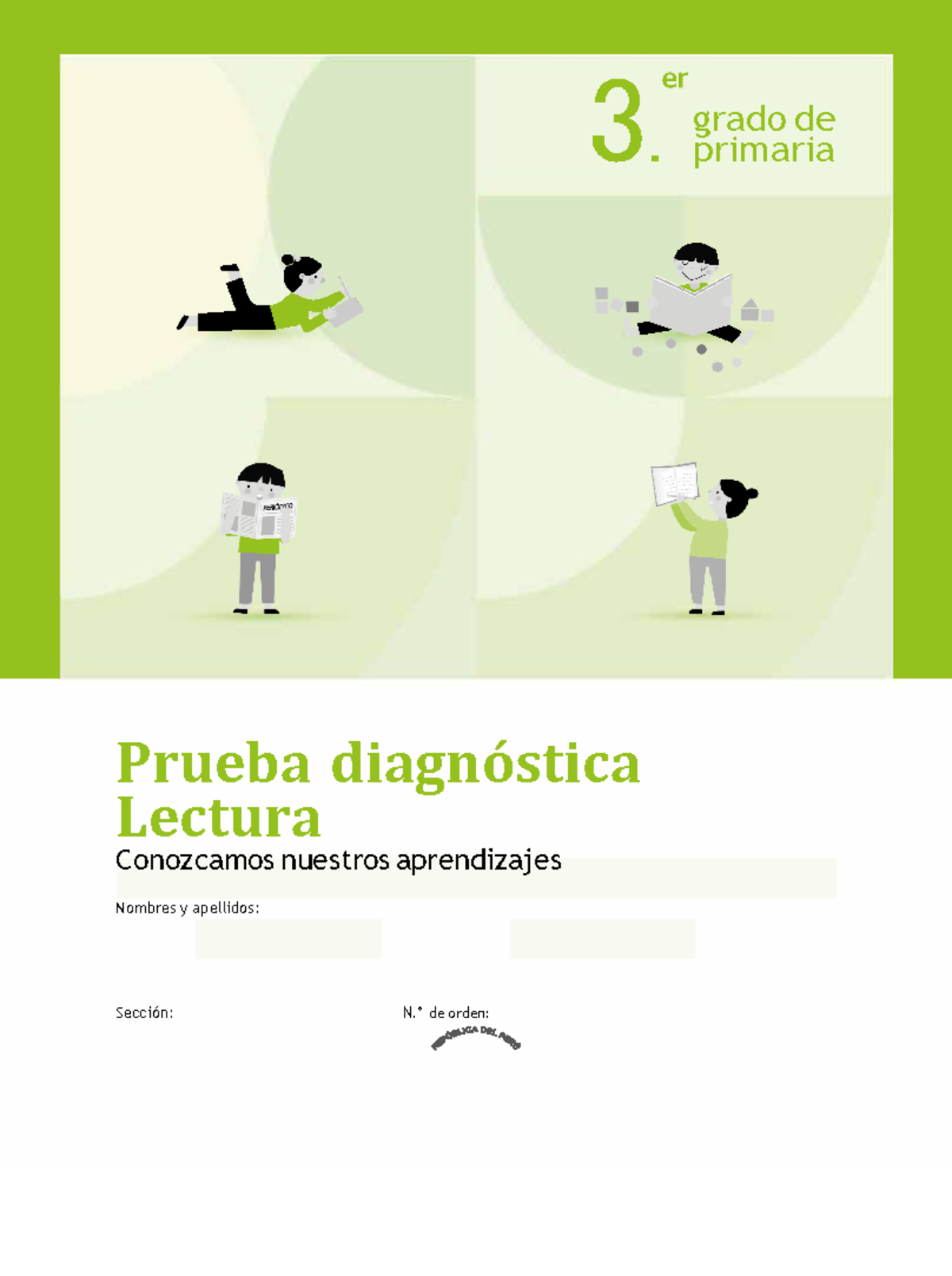 Evaluacion de Lectura 3 grado de primaria - grado de primaria Prueba ...