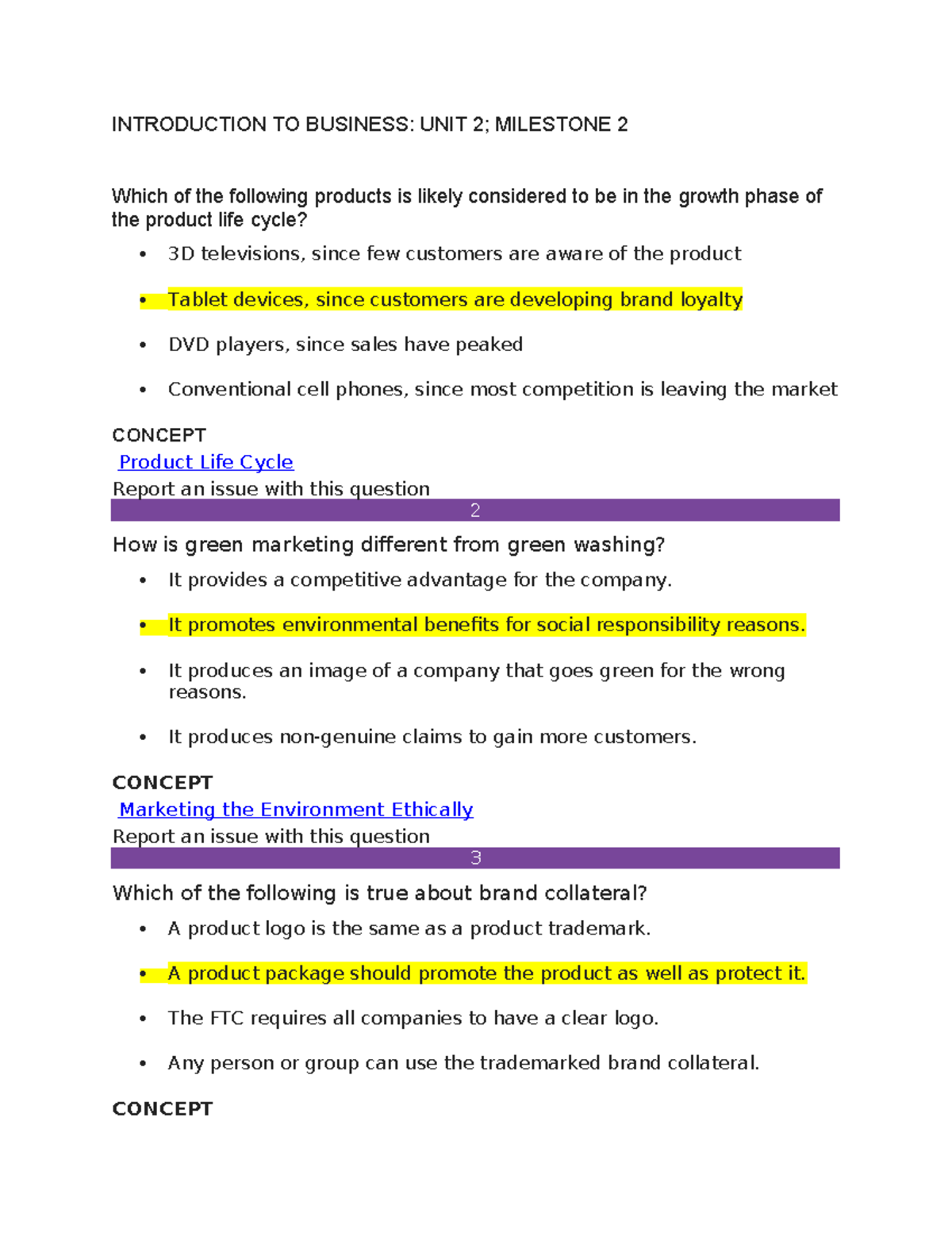 Introduction TO Business - INTRODUCTION TO BUSINESS: UNIT 2; MILESTONE ...