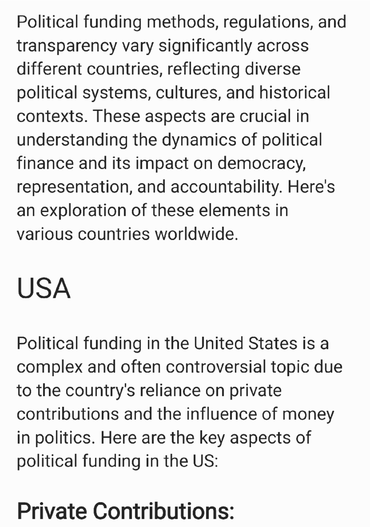 different political funding methods across the world - Studocu
