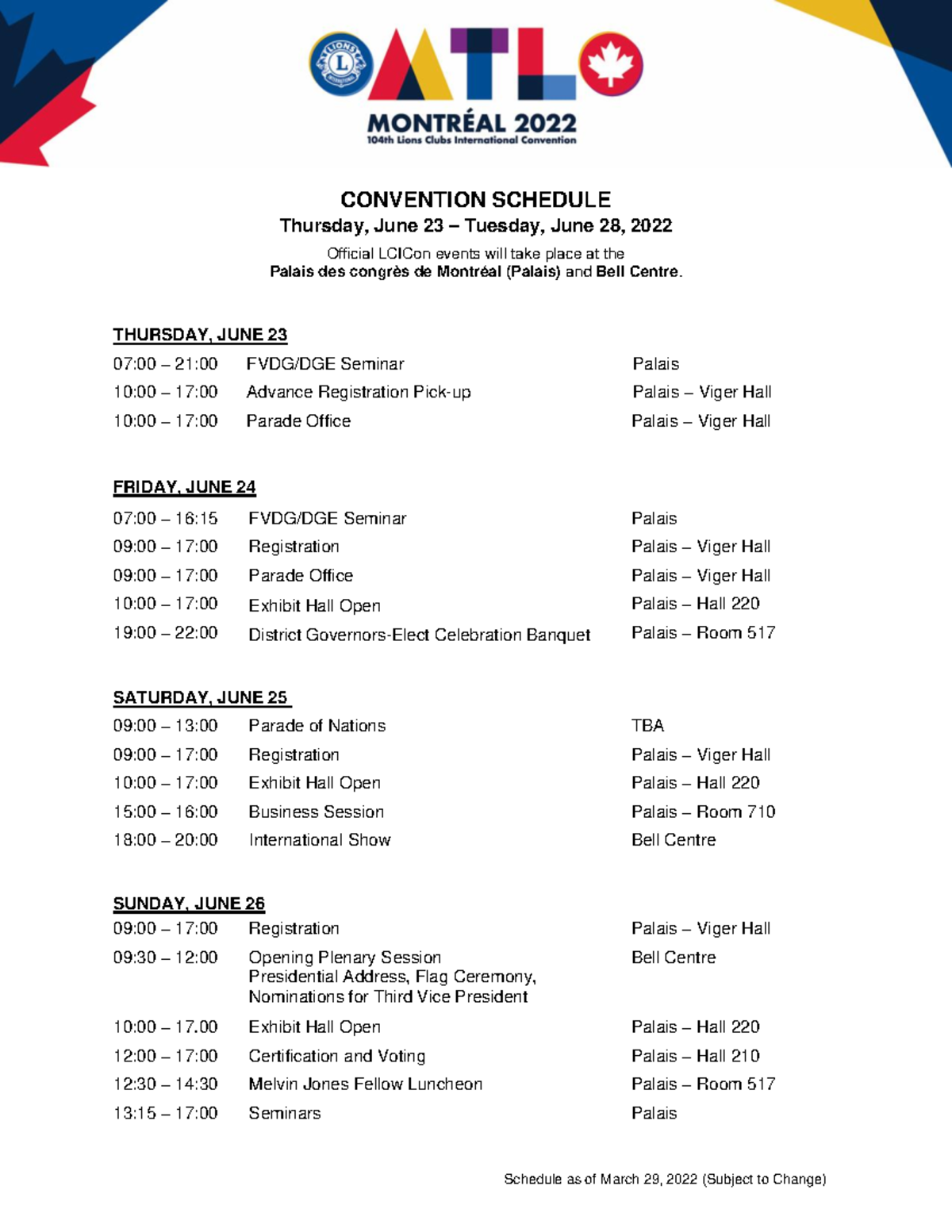 Md Q1mpo9Tovl02EKk Z - Schedule as of March 29 , 202 2 (Subject to ...