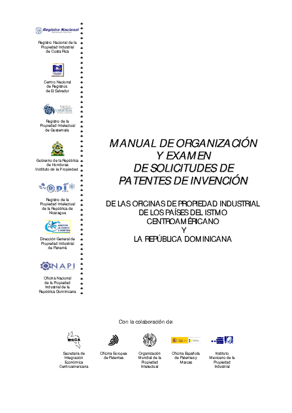 PI Manualpatentes gggh ghh hhh gb h j hn jmnn - Regist ro Nacional de ...