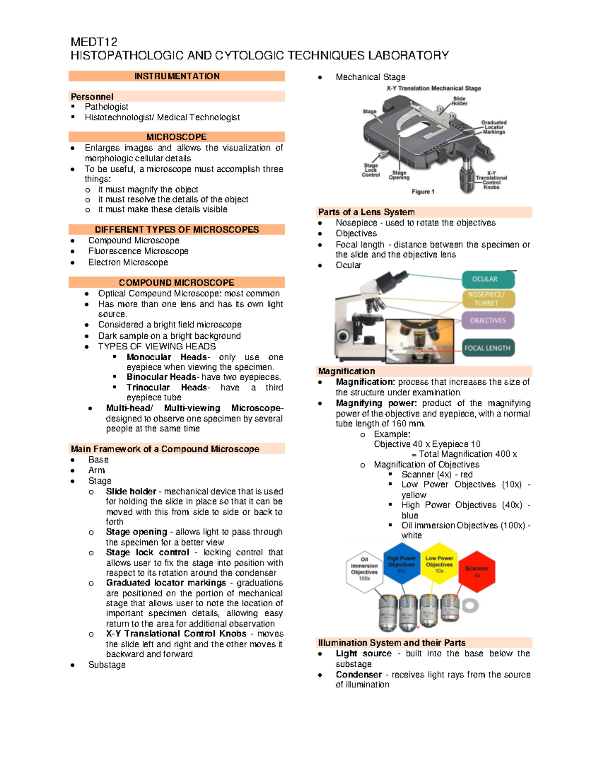 Histopathologic AND Cytologic Techniques Laboratory - HISTOPATHOLOGIC ...