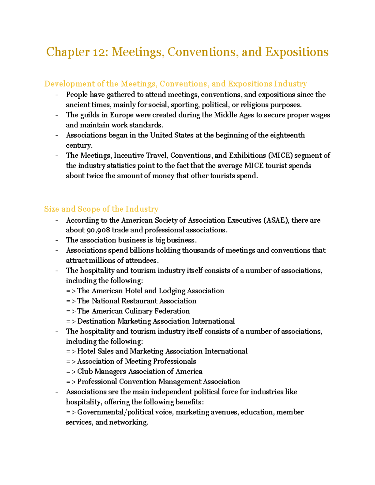 Chapter 12 Meetings, Conventions, and Expositions - The guilds in ...