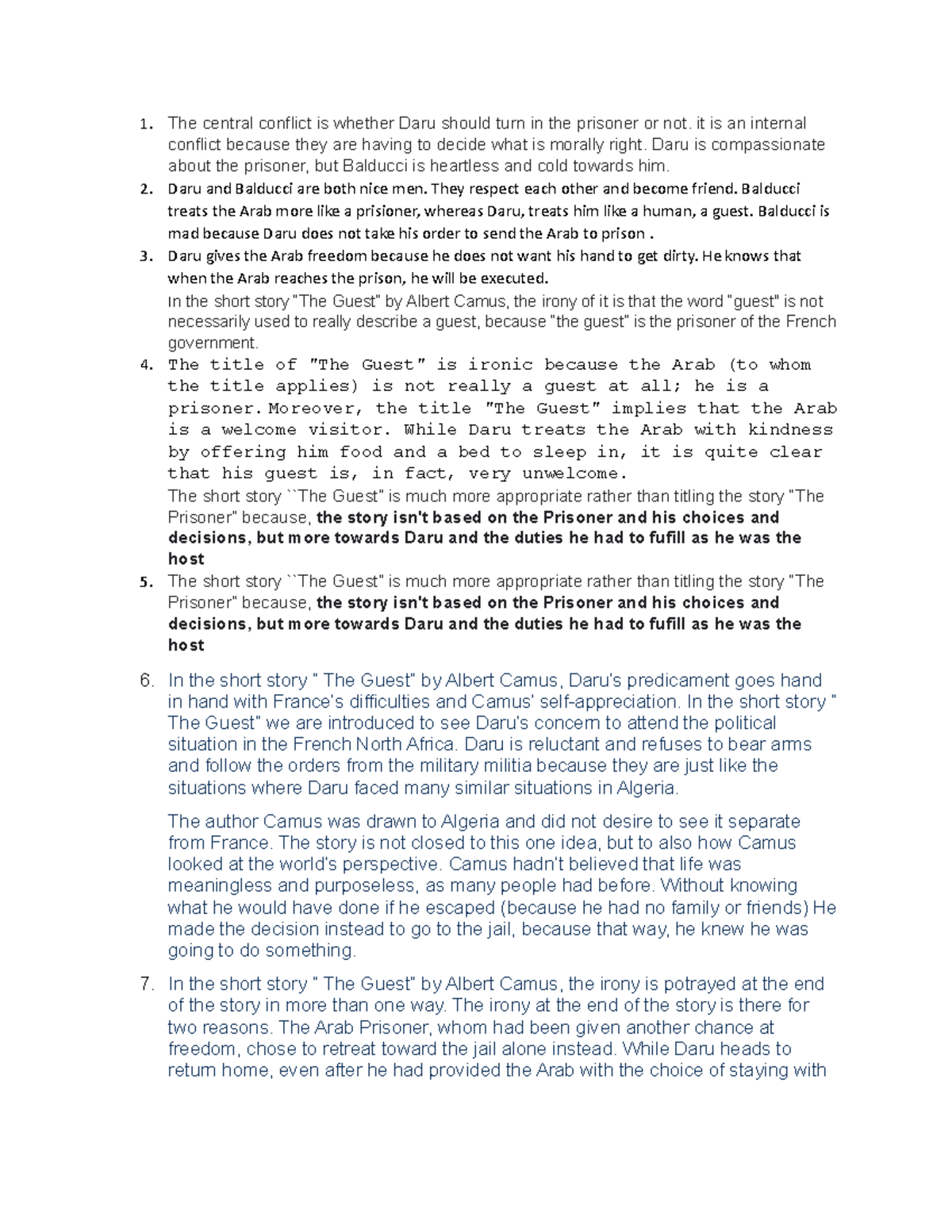 The Guest Question - - Studocu