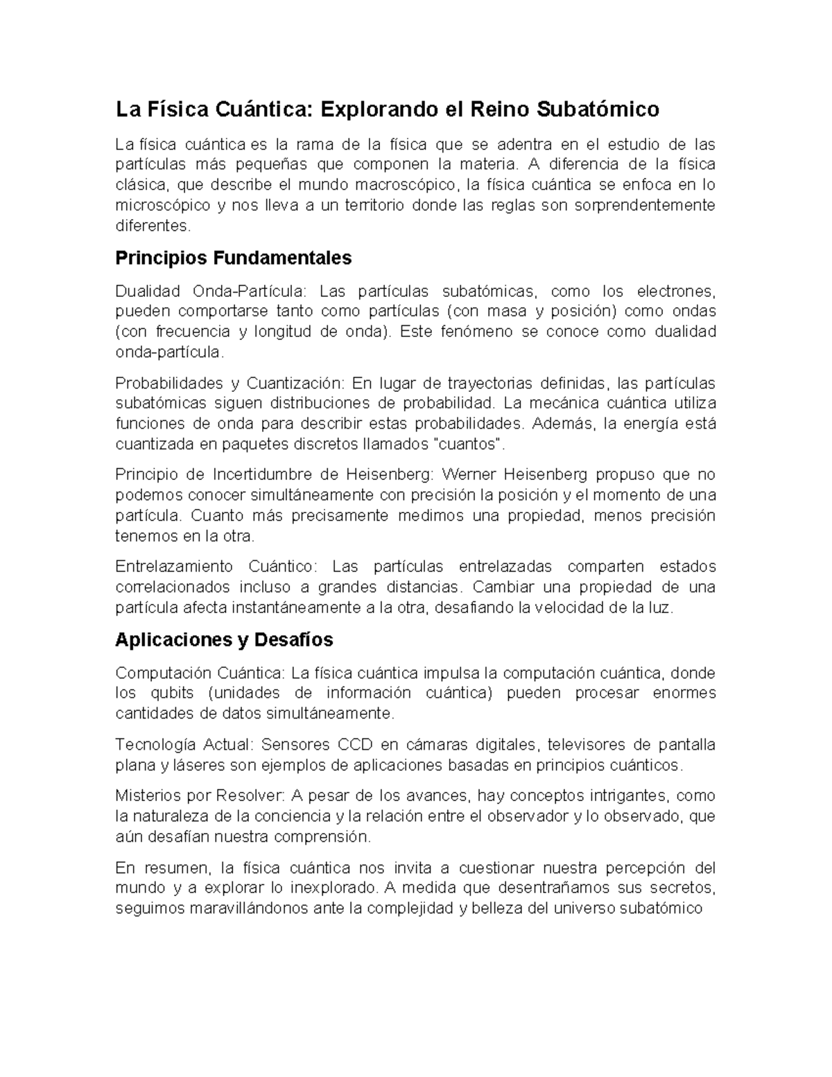 La Física Cuántica - La Física Cuántica: Explorando el Reino Subatómico ...