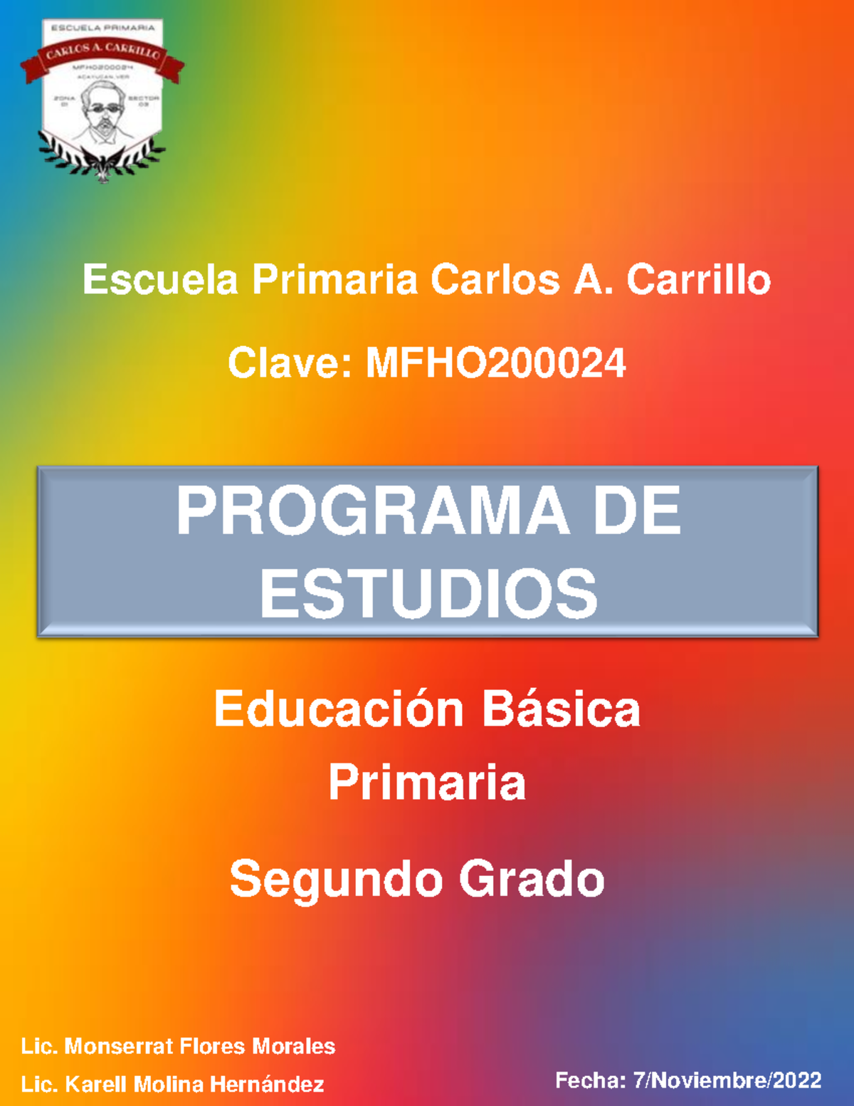 Programa DE Estudios- Nivel- Primaria- Oficial (1) - 1 PROGRAMA DE ...