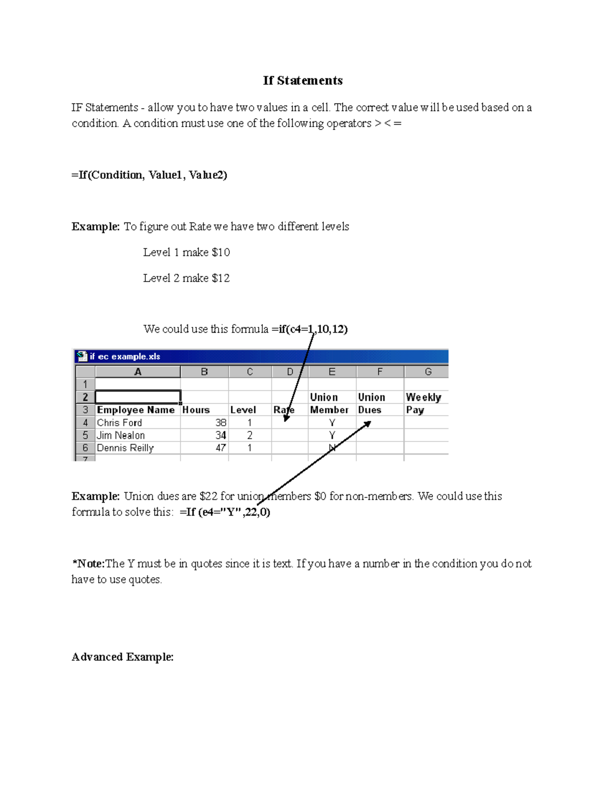 Excel If Statements If Statements IF Statements Allow You To Have excel-if-statements-if-statements-if-statements-allow-you-to-have
