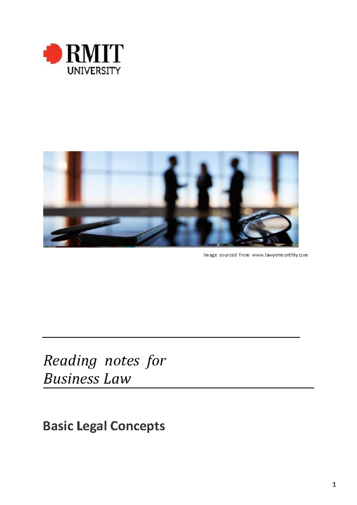 Basic Legal Concepts-1 - Image sourced from lawyermonthly Reading notes ...