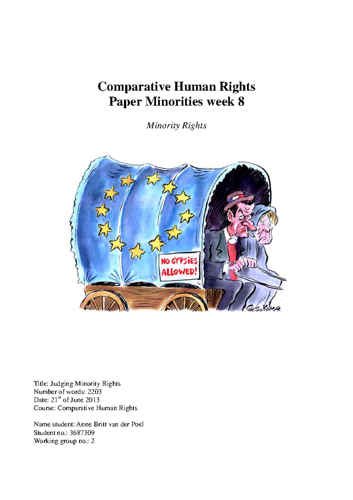 Paper / essay - Comparative Human Rights - Comparative Human Rights ...