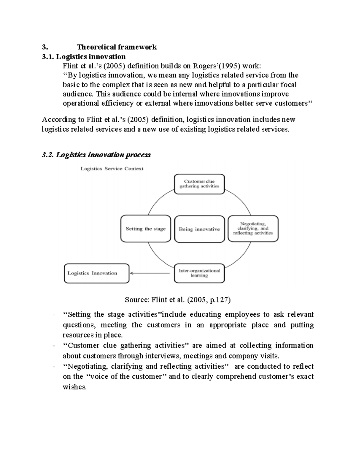Theoretical framework - 3. Theoretical framework 3. Logistics ...