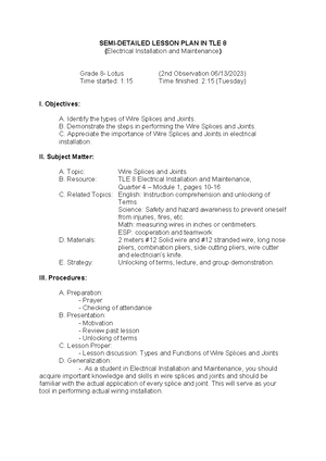 Inductive LP - Lesson plan - A DETAILED LESSON PLAN IN ENGLISH 2 I ...
