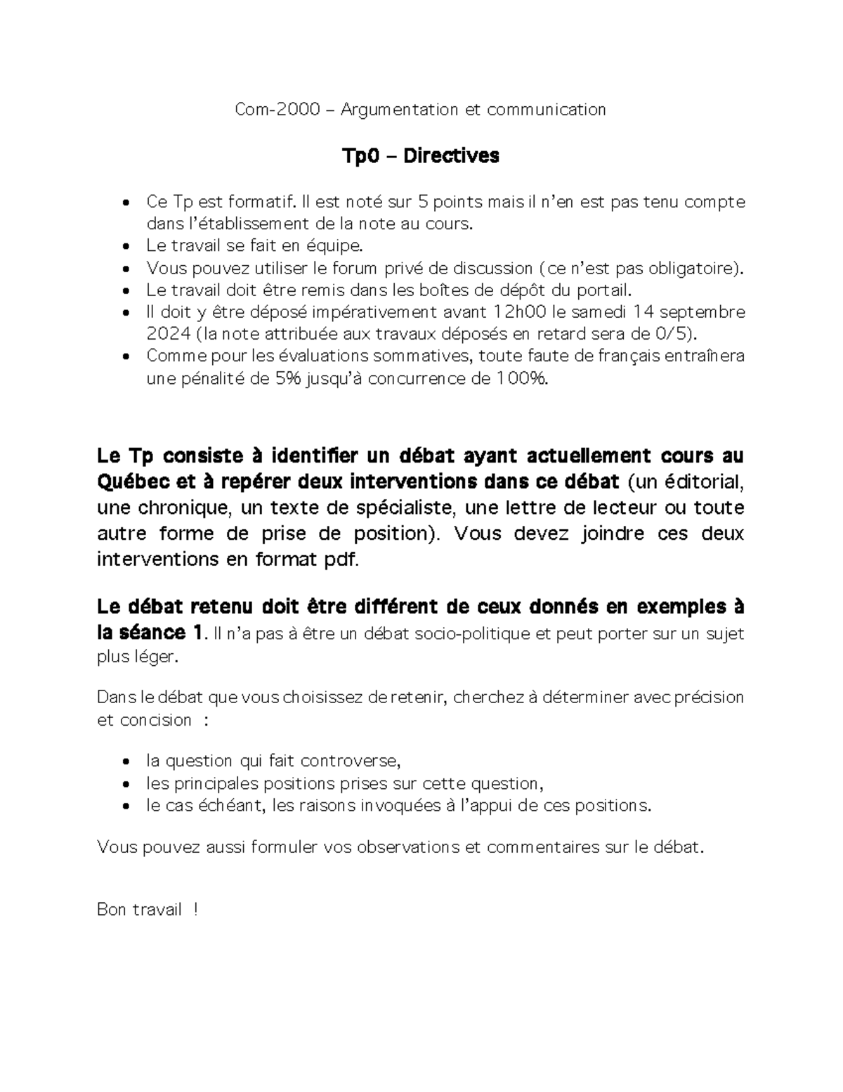 A-24- Tp0 - Directives - Formatif - Com- 2000 – Argumentation et ...